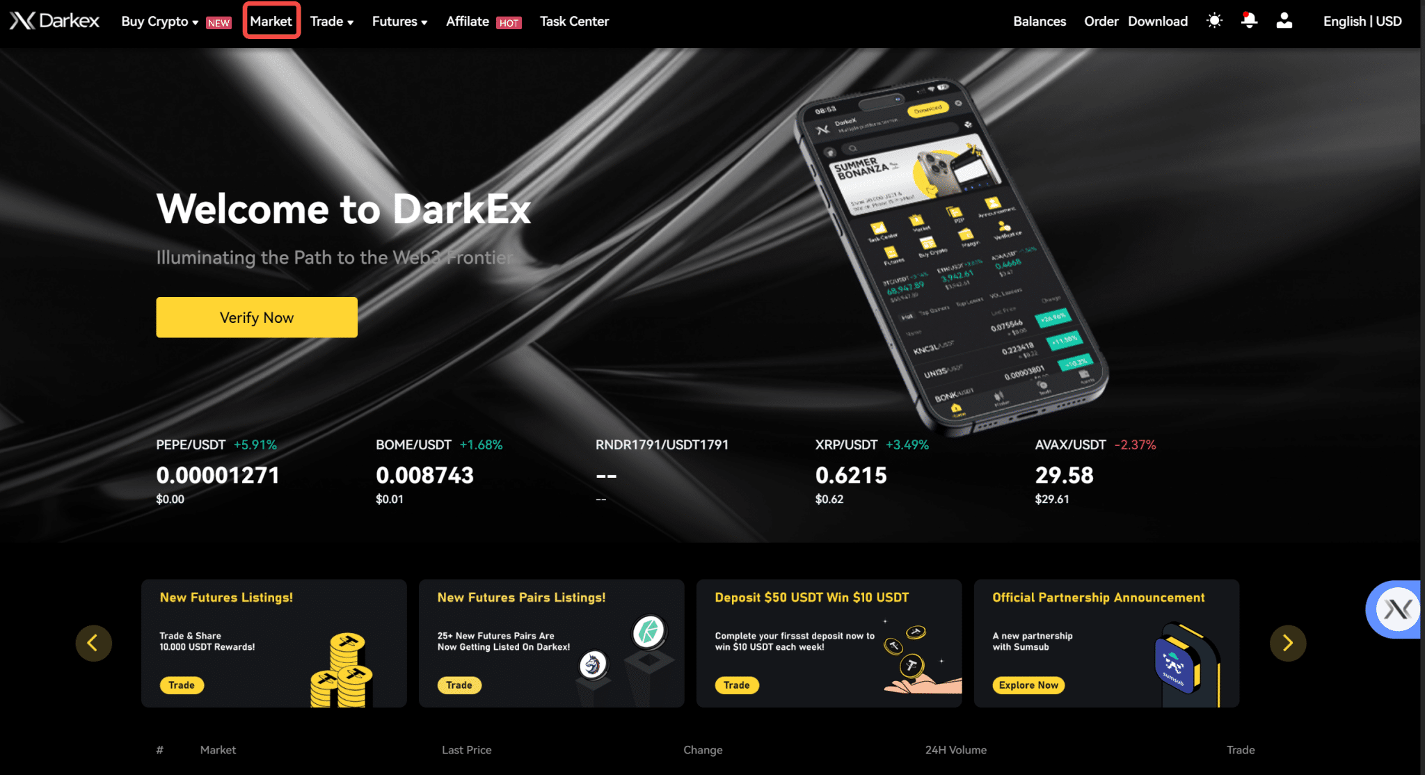 Darkex Spot Trading Guide - Darkex Official Academy Area